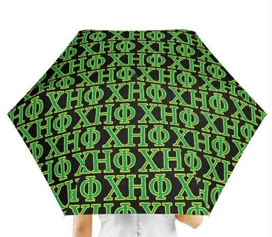 Chi Eta Phi Greek Letters Compact Umbrella: Sleek & Reliable Protectio ...